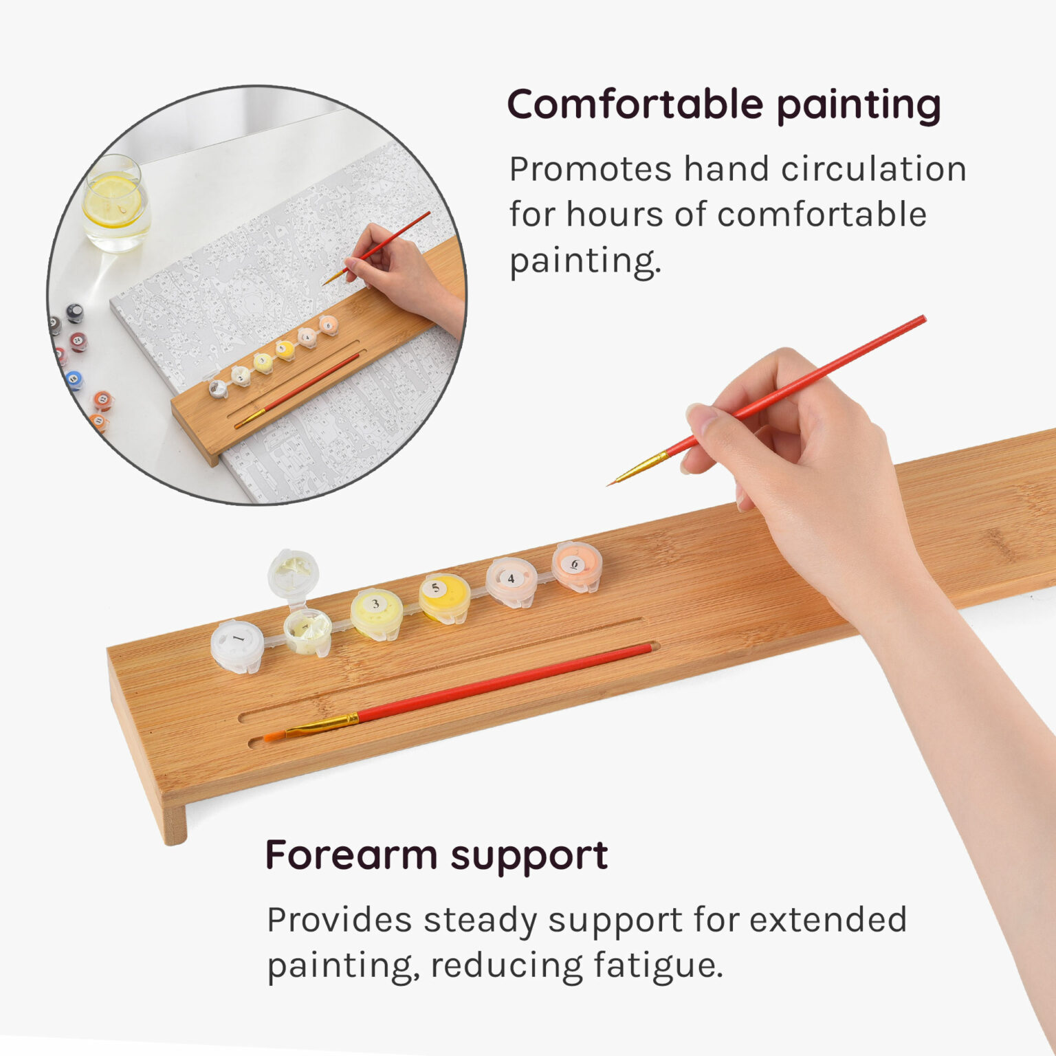 Artist Leaning Bridge | No-Smudge Promise | Paint Vibe